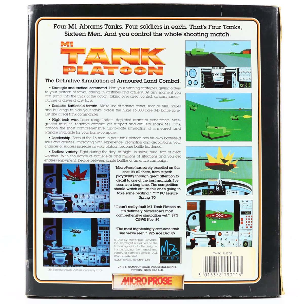 M1 Tank Platoon (Amiga, Big Box) - WTS Retro - Køb spillet her