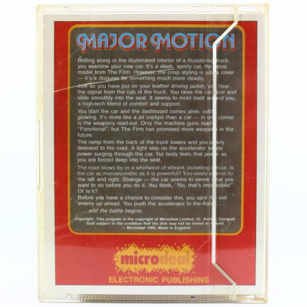 Major Motion (Amiga) - WTS Retro - Køb spillet her