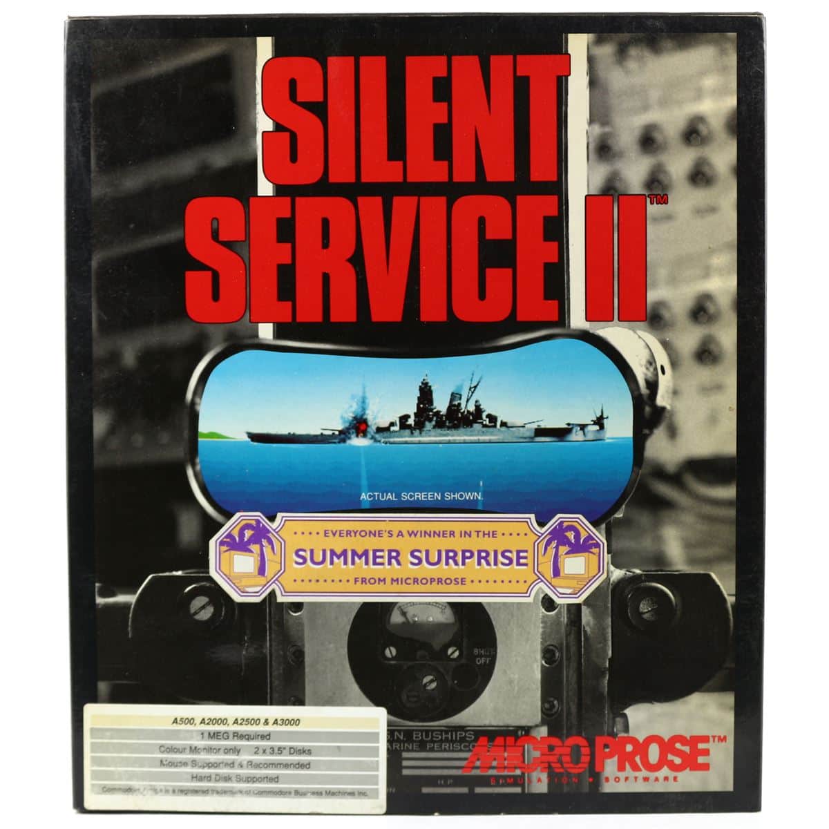 Silent Service II (Amiga, Big Box) - WTS Retro - Køb her