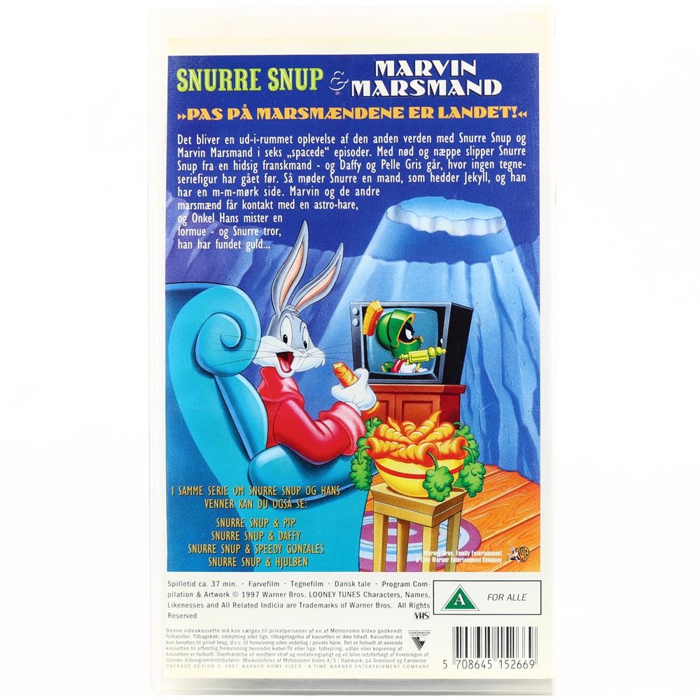 Snurre Snup & Marvin Marsmand ude i rummet (VHS) - WTS Retro - Køb ...