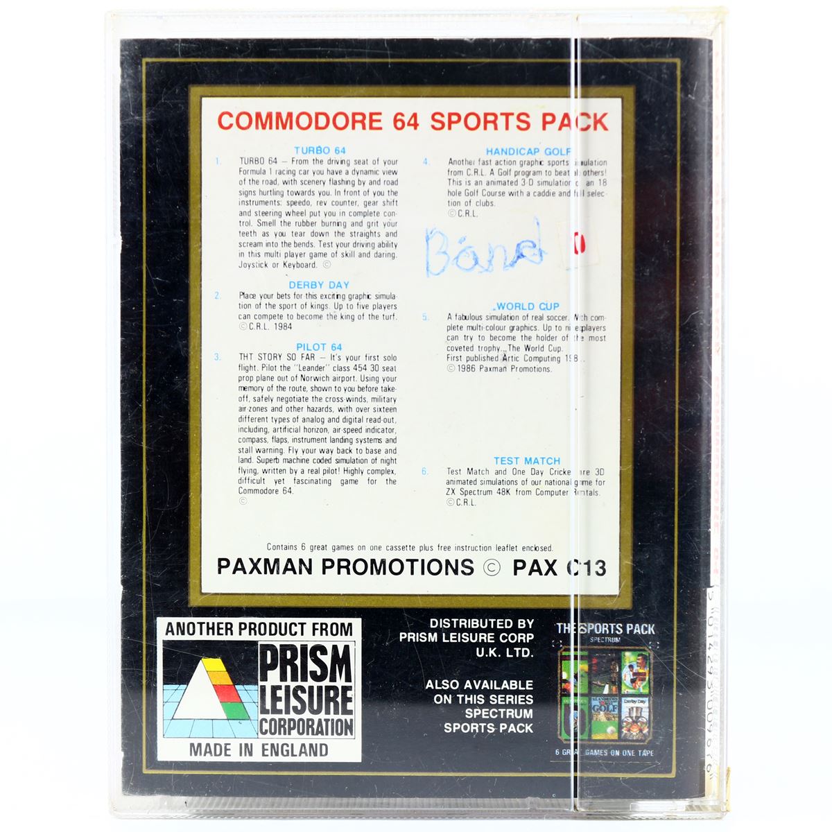 The Sports Pack (C64 Cassette) - WTS Retro - Køb her