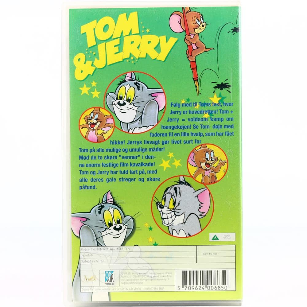 Tom & Jerry ... Leger igen! (VHS) - WTS Retro - Køb filmen her
