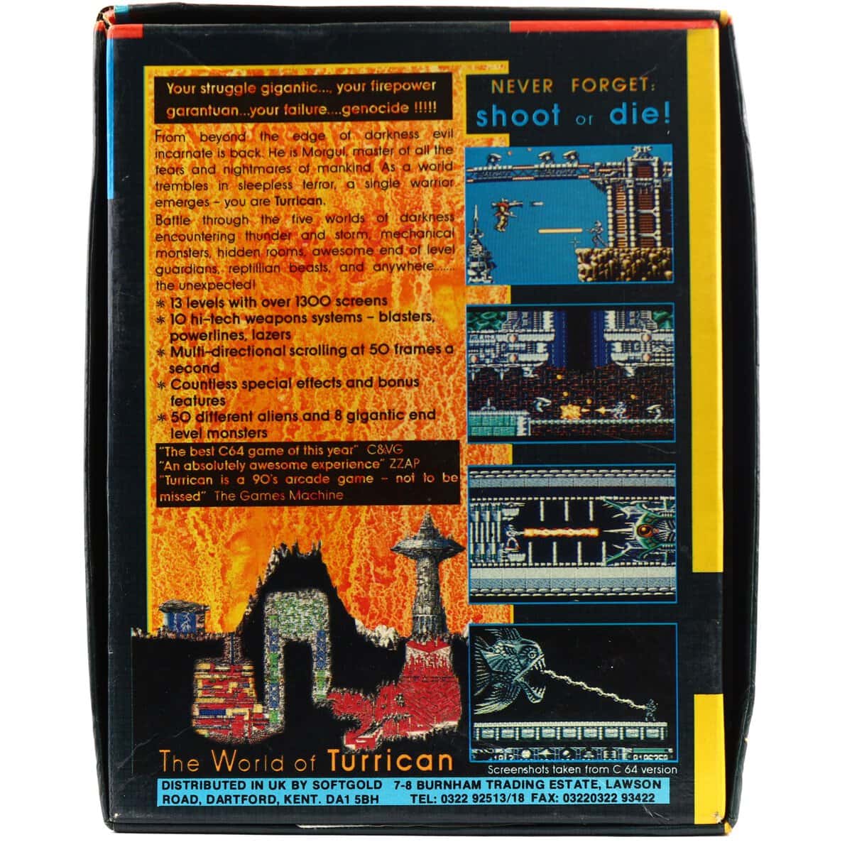 Turrican (C64 Cassette) - WTS Retro - Køb spillet her