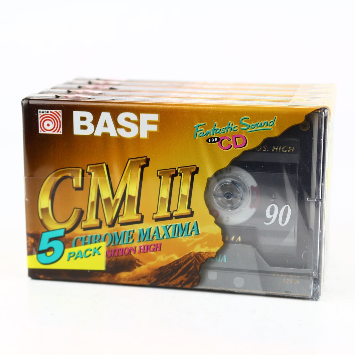BASF CMII Chrome Maxima Kassettebånd (5-Pack) - WTS Retro - Køb her