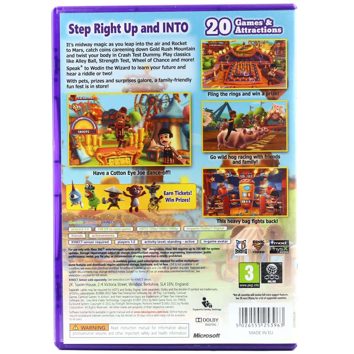 Carnival Games: In Action! (Xbox 360) - WTS Retro