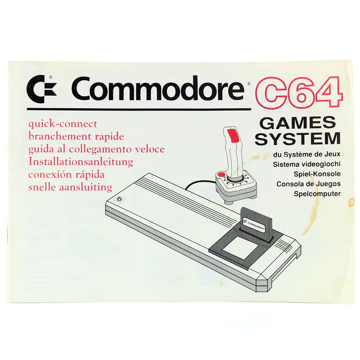 Commodore 64 Games System Quick Connect Manual - WTS Retro - Køb her