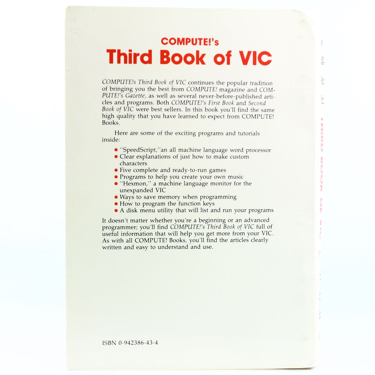 Compute!'s Third book of VIC - WTS Retro - Køb her
