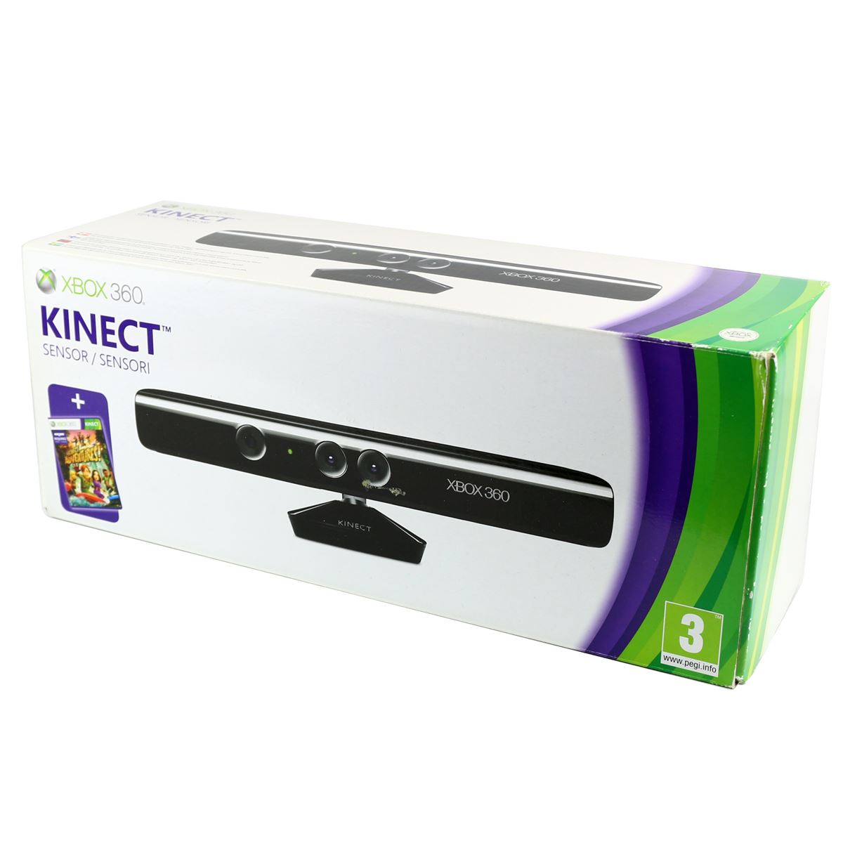 Kinect Sensor + Kinect Adventures! til Xbox 360 - WTS Retro - Køb her