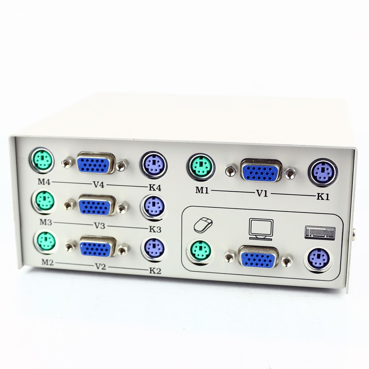 KVM Switch / Multi-PC controller (VGA og PS/2) - WTS Retro - Køb her