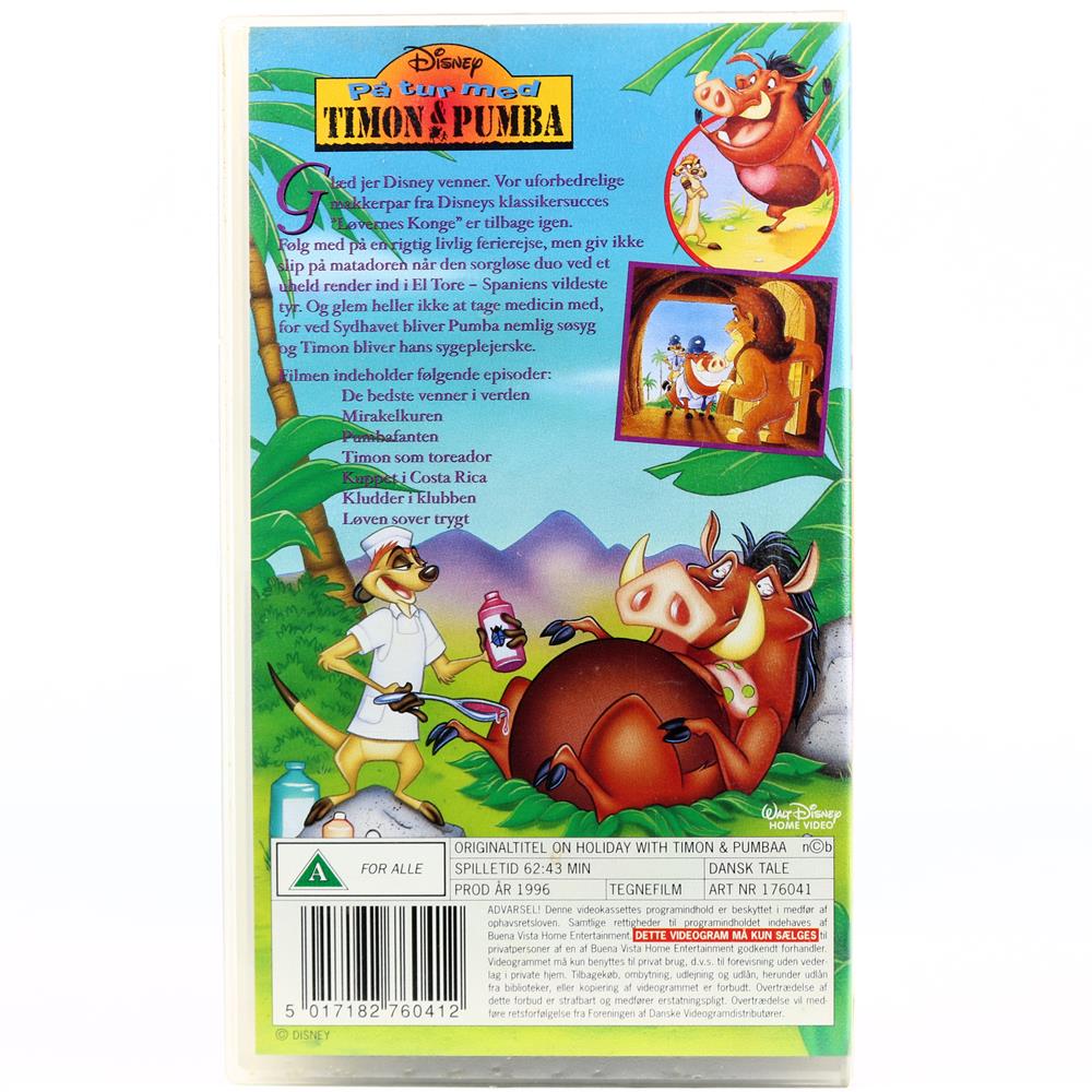 På Tur Med Timon & Pumba - Disney (VHS) - WTS Retro - Køb filmen her