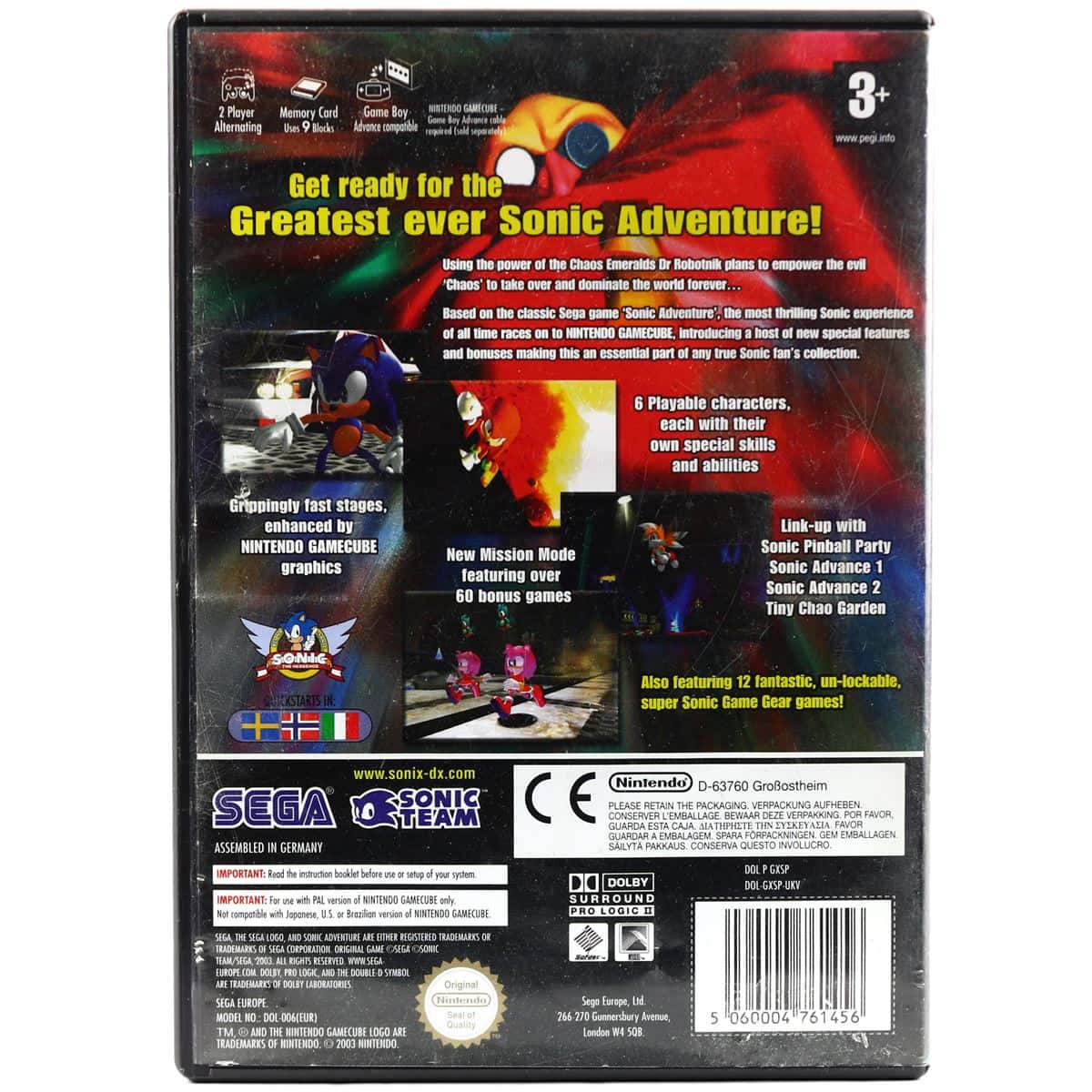 Sonic Adventure DX: Director's Cut (Nintendo GameCube) - WTS Retro ...