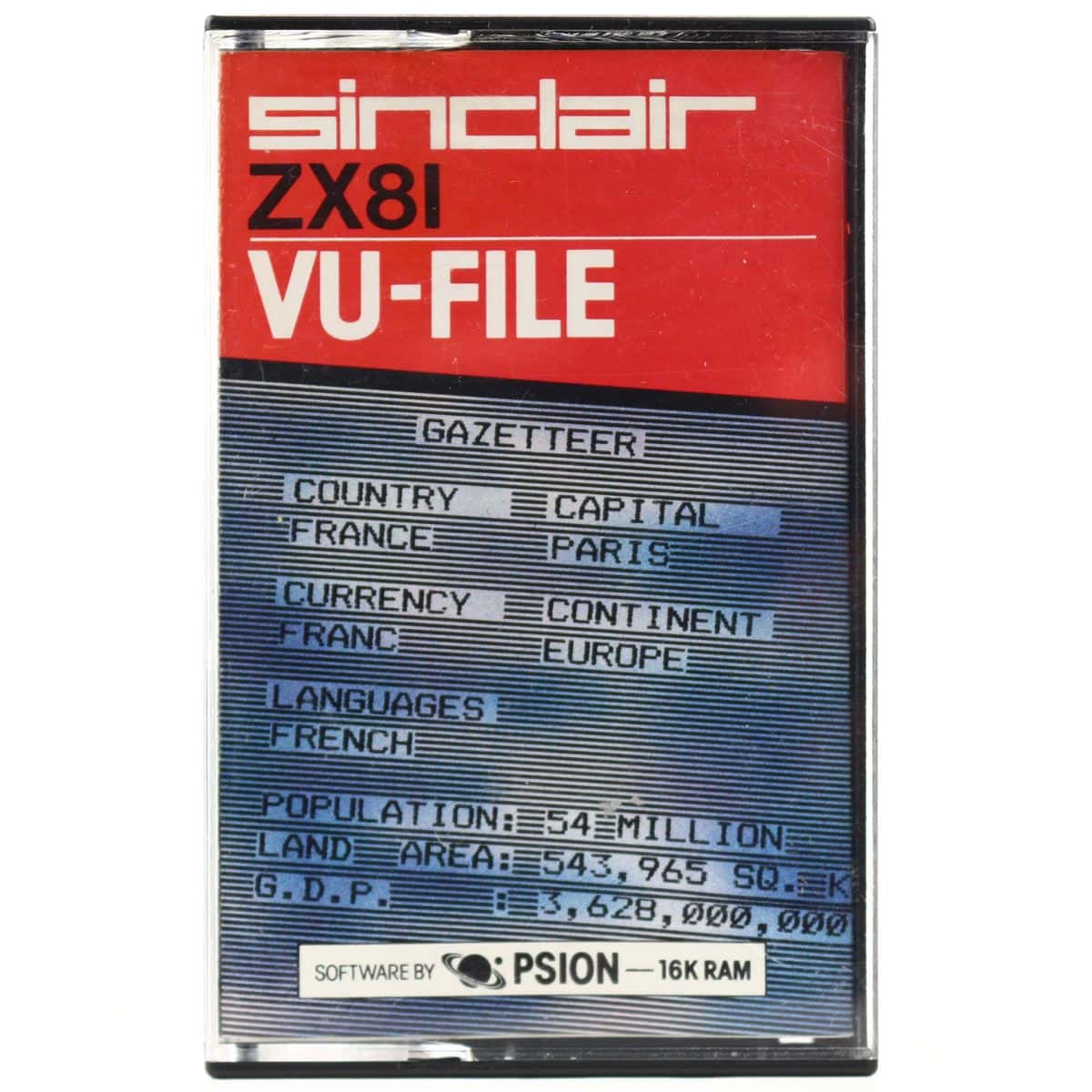 VU-FILE (Sinclair ZX81, Cassette) - WTS Retro - Køb her