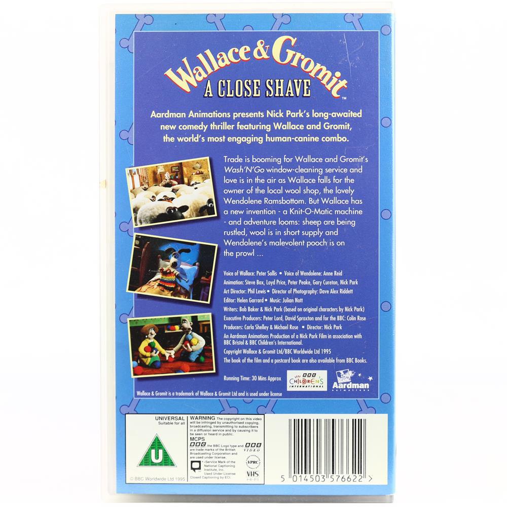 Wallace & Gromit: A Close Shave (VHS) - WTS Retro - Køb filmen her