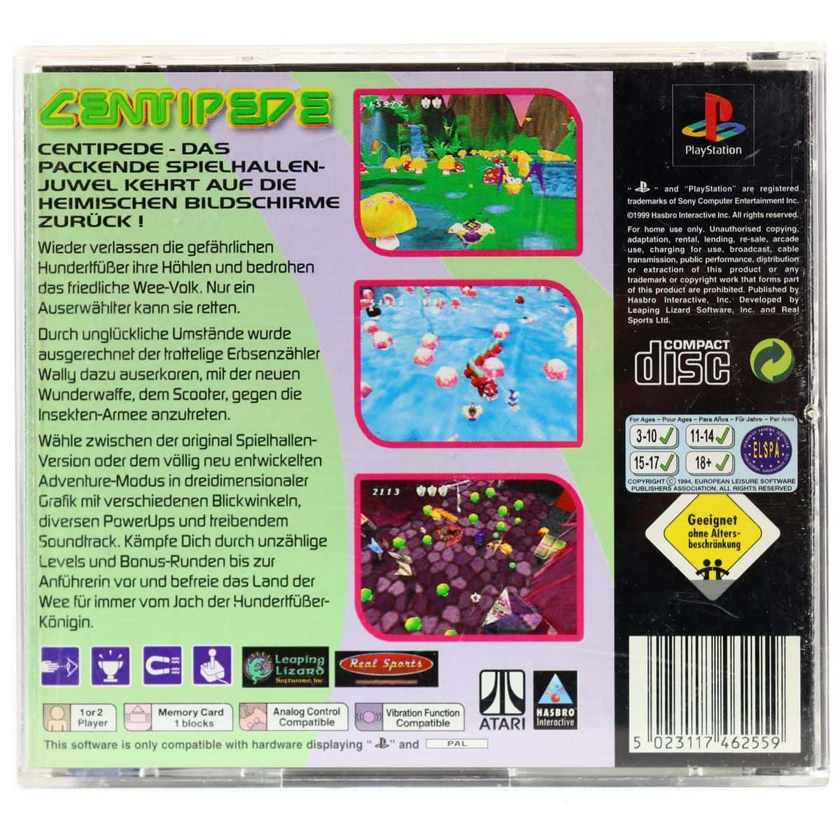 Centipede (PS1 - Tysk) - WTS Retro - Køb her