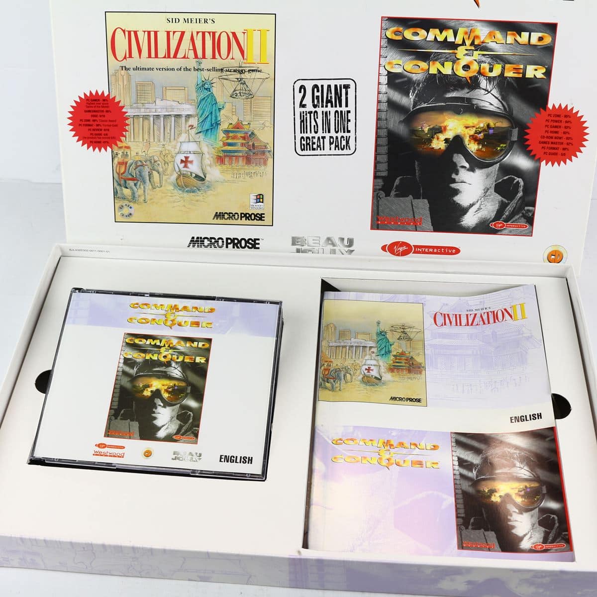 Civilization II / Command & Conquer (PC Big Box) - WTS Retro - Køb ...