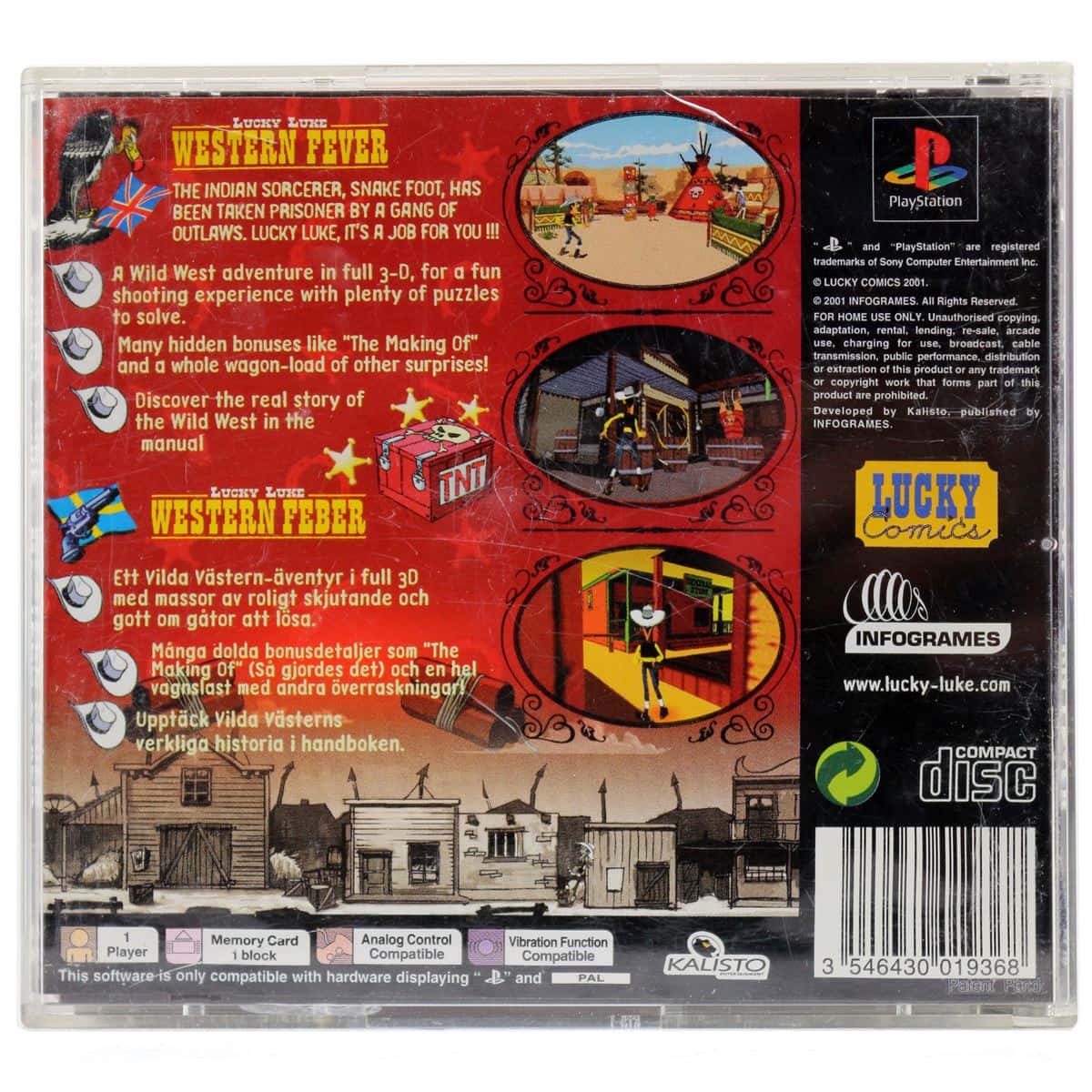 Lucky Luke: Western Fever (PS1) - WTS Retro - Køb her