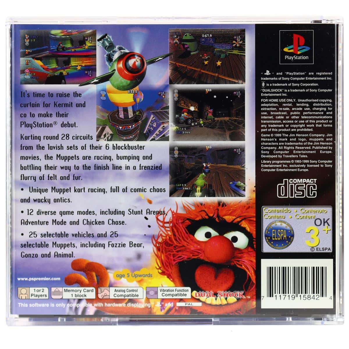 Muppet Racemania (PS1) - WTS Retro - Køb her