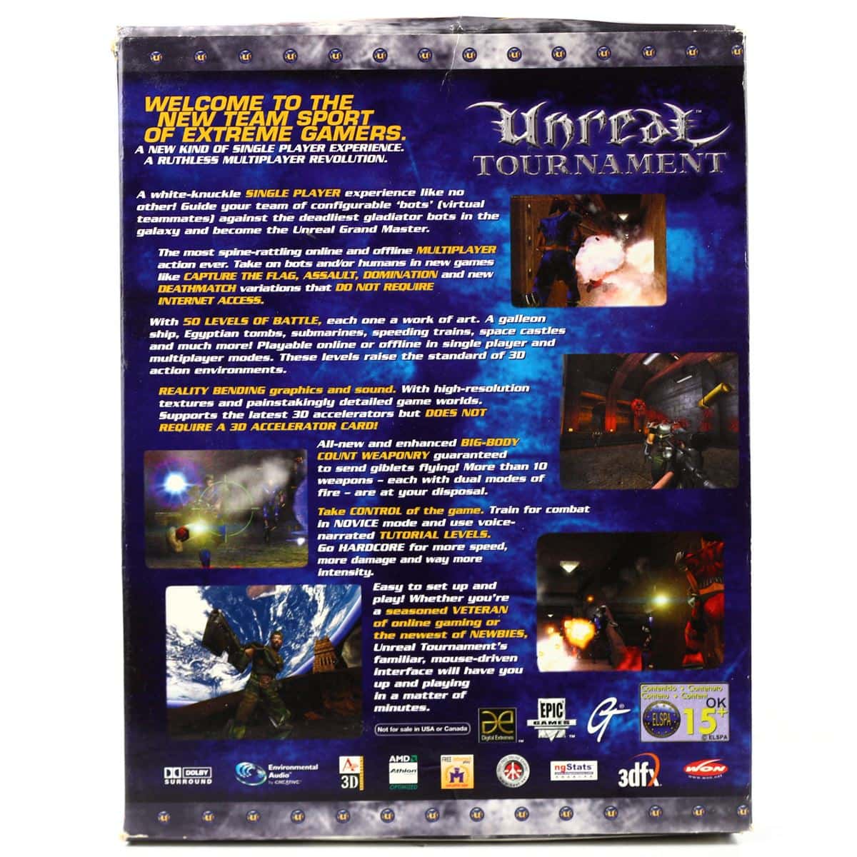 Unreal Tournament (PC Big Box) - WTS Retro - Køb spillet her