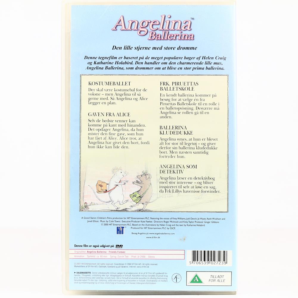 Angelina Ballerina 3: Venner for altid (VHS) - WTS Retro - Køb filmen her