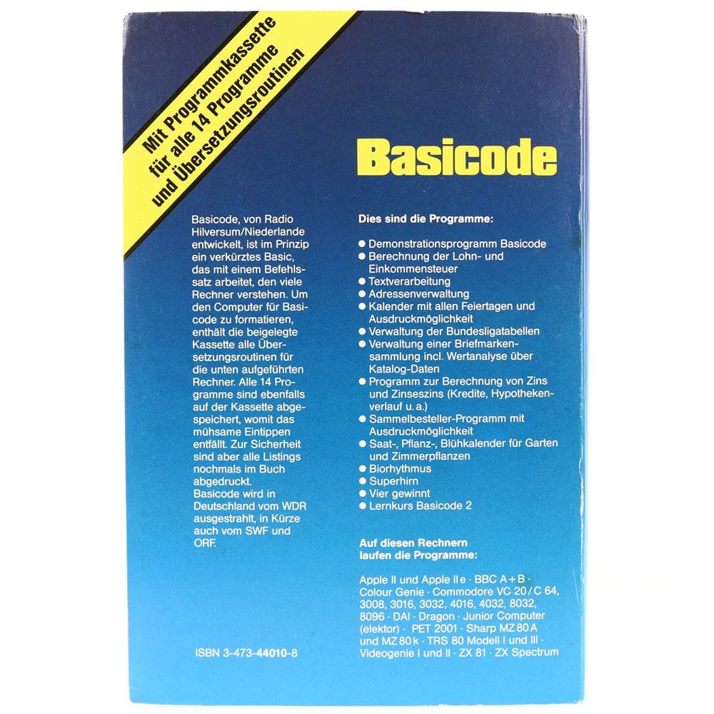 Basicode (Elektor - Tysk) - WTS Retro - Køb her