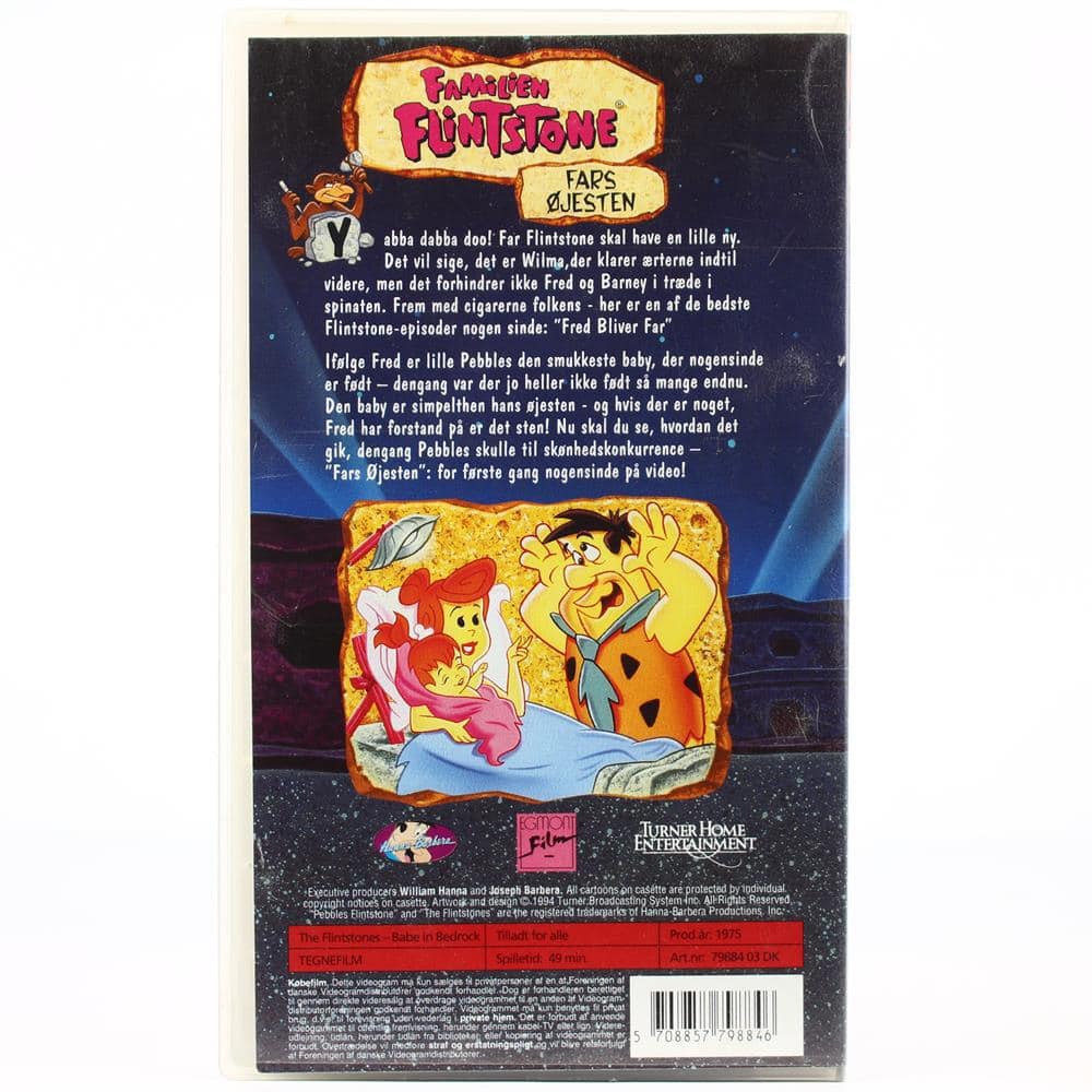 Familien Flintstone - Fars øjesten (VHS) - WTS Retro - Køb filmen her