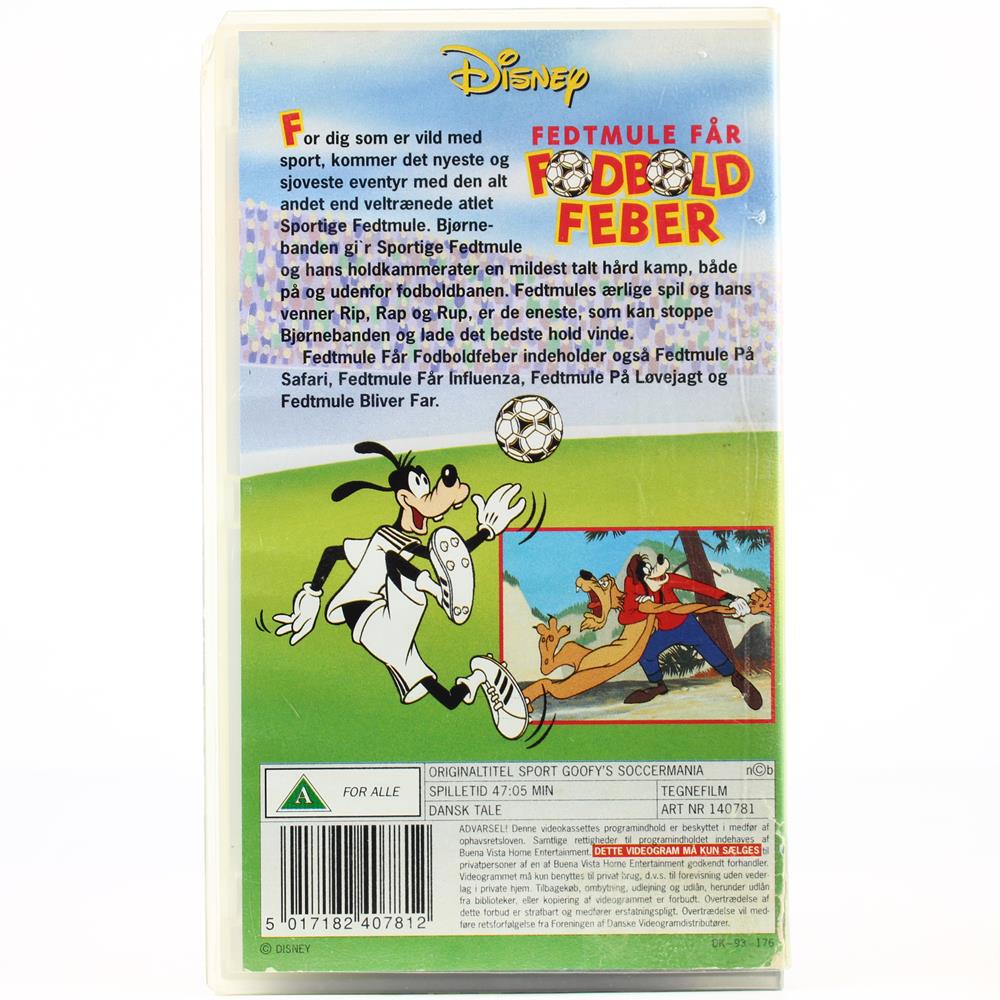 Fedtmule får fodbold feber - Disney (VHS) - WTS Retro - Køb filmen her