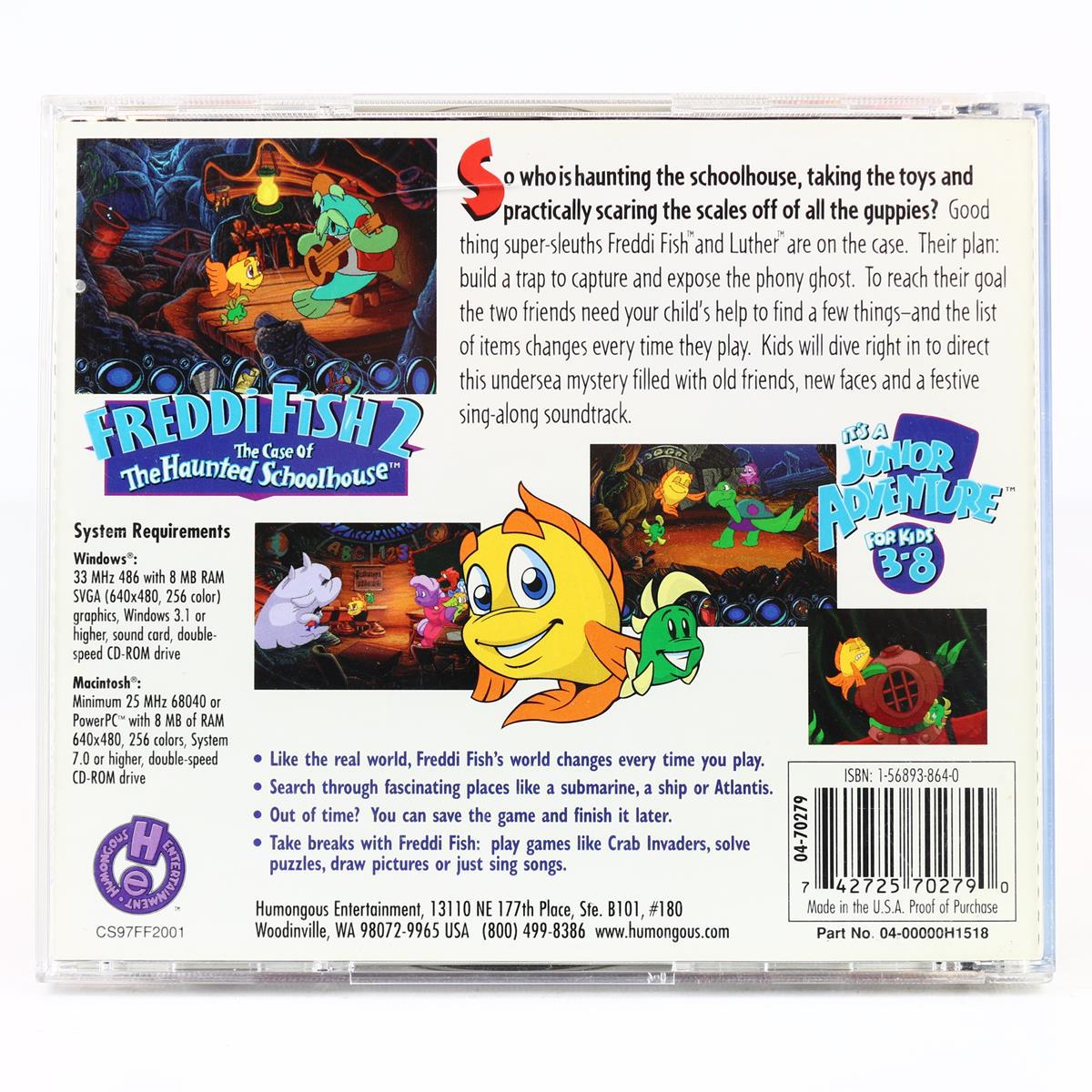 Freddi Fish 2: The Case of the Haunted Schoolhouse (PC Jewelcase) - WTS ...