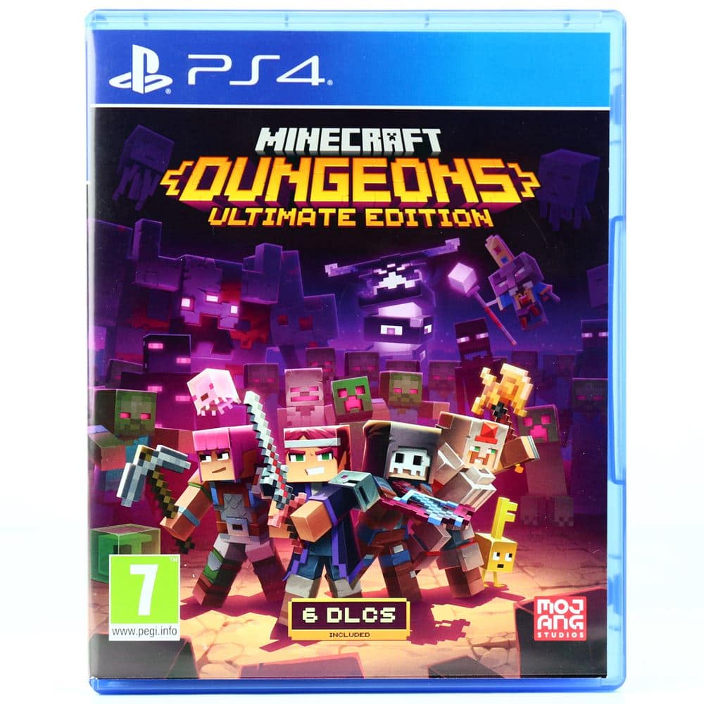 Minecraft Dungeons: Ultimate Edition (PS4) - WTS Retro - Køb spillet her
