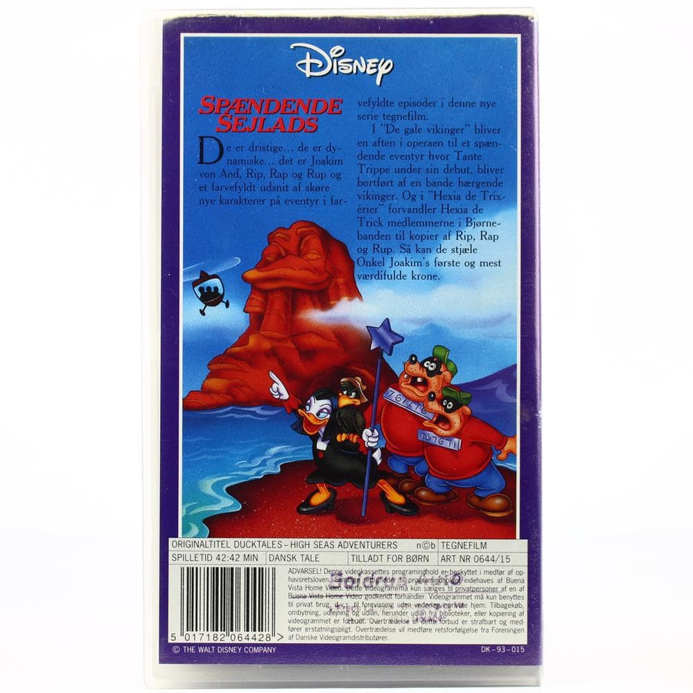 Rip, Rap & Rup På Eventyr - Spændende Sejlads - Disney (VHS) - WTS ...
