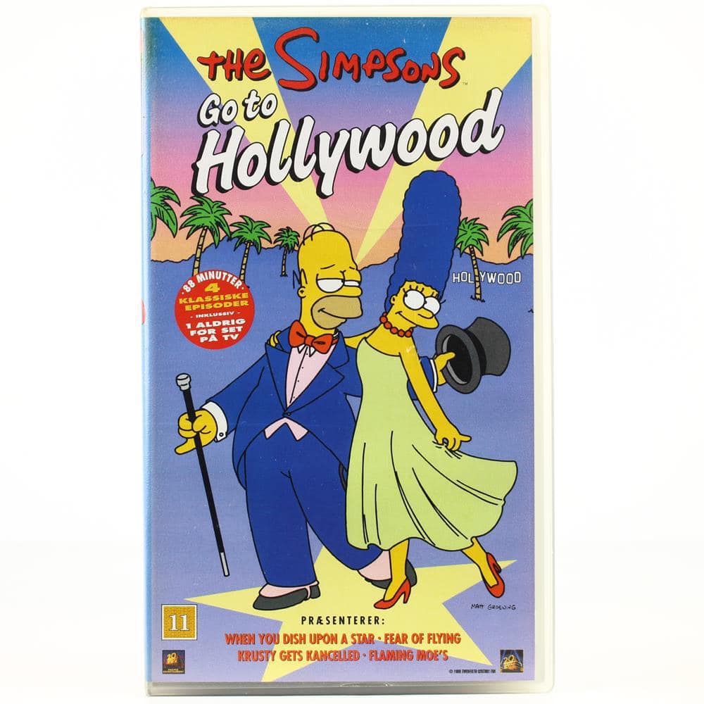 The Simpsons Go to Hollywood (VHS) - WTS Retro - Køb filmen her