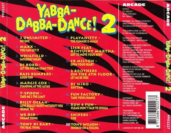 Yabba-Dabba-Dance! 2 (CD) - Brugt Musik CD - WTS Retro