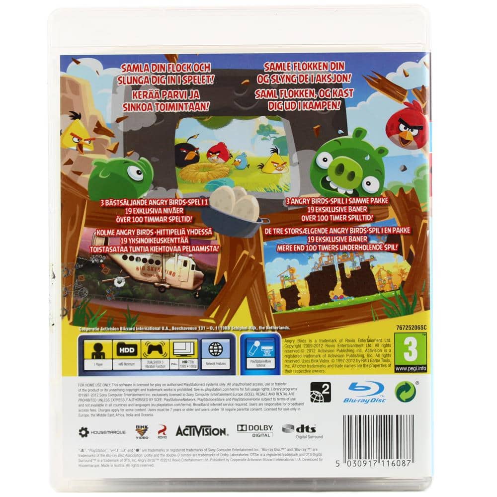 Angry Birds Trilogy (PS3) - WTS Retro - Køb spillet her