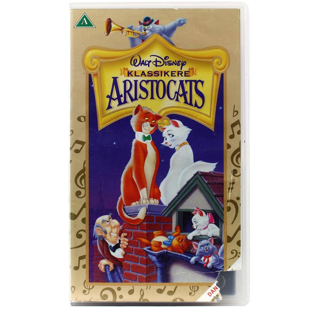 Aristocats - Disney Klassikere (VHS - Dansk tale) - WTS Retro - Køb filmen her