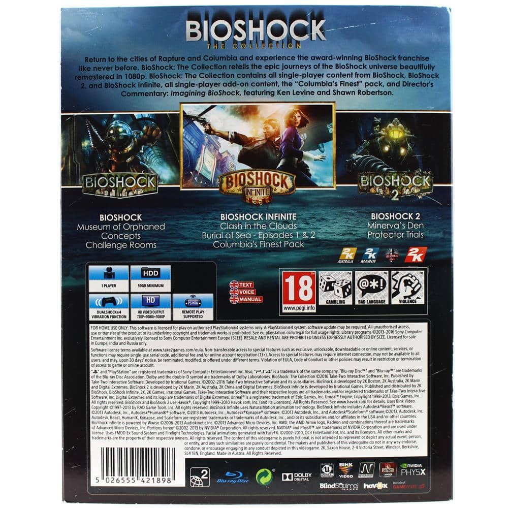 BioShock: The Collection (PS4) - WTS Retro - Køb spillet her