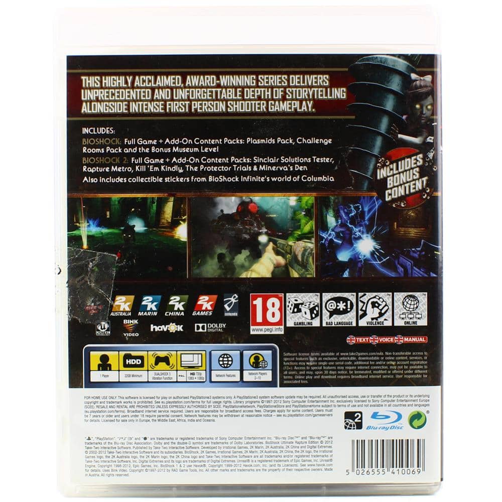 Bioshock - Ultimate Rapture Edition (PS3) - WTS Retro - Køb spillet her
