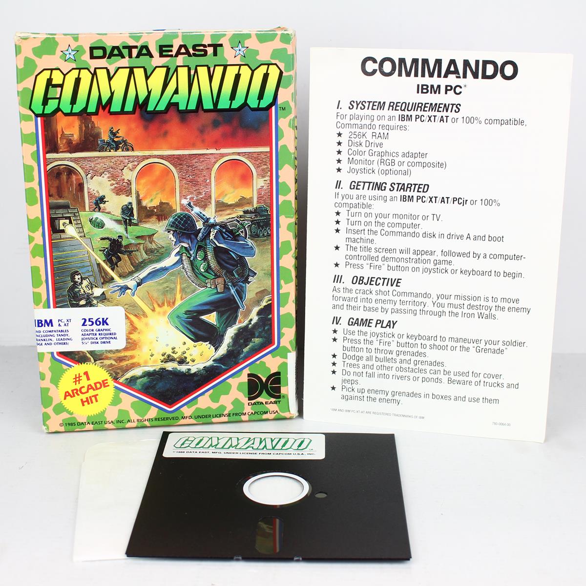 Commando (PC Big Box, 5.25" Disk) - WTS Retro - Køb spillet her