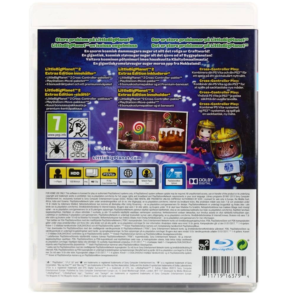 LittleBigPlanet 2: Extras Edition (PS3) - WTS Retro - Køb spillet her