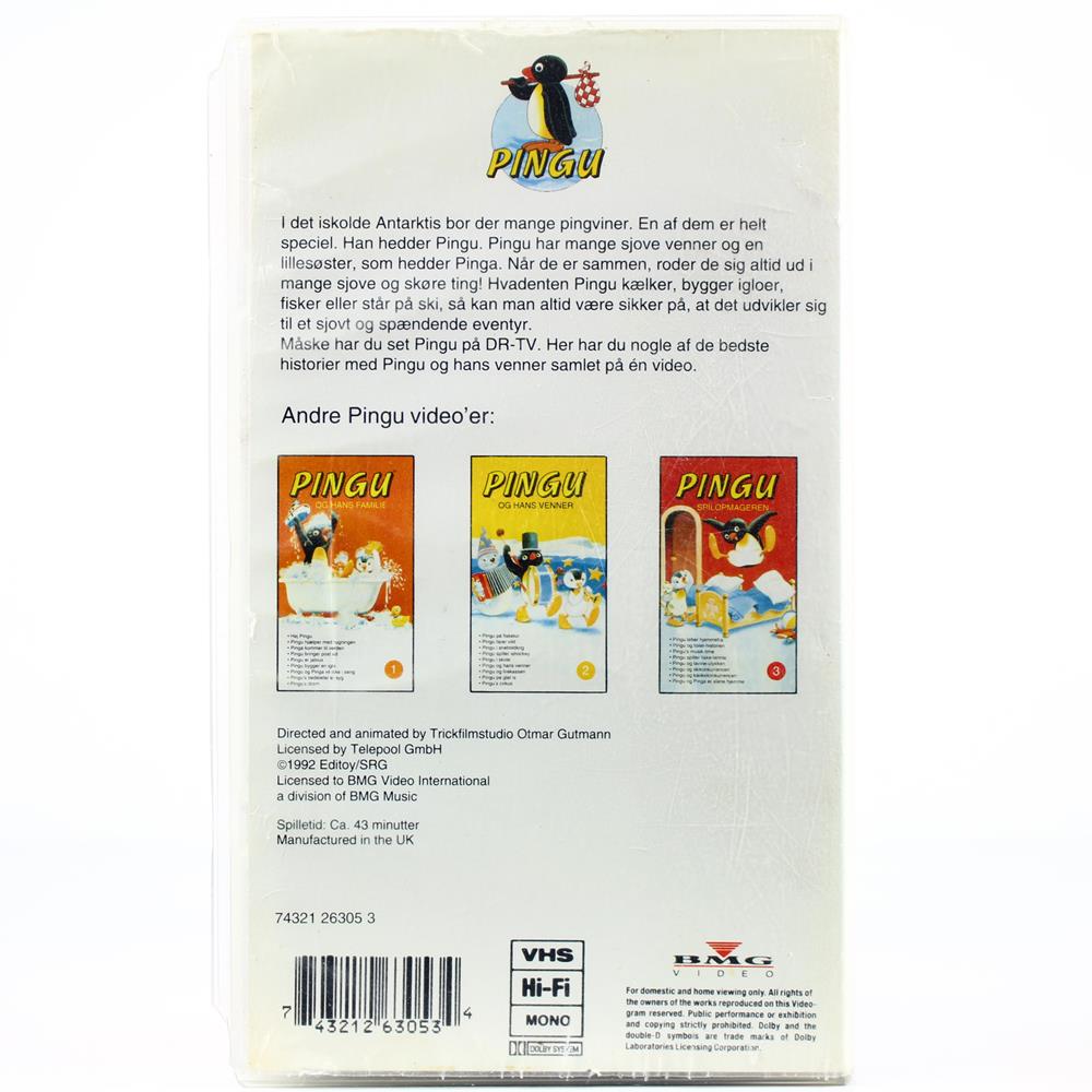 Pingu 4 - Sporgsmanden (VHS) - WTS Retro - Køb filmen her