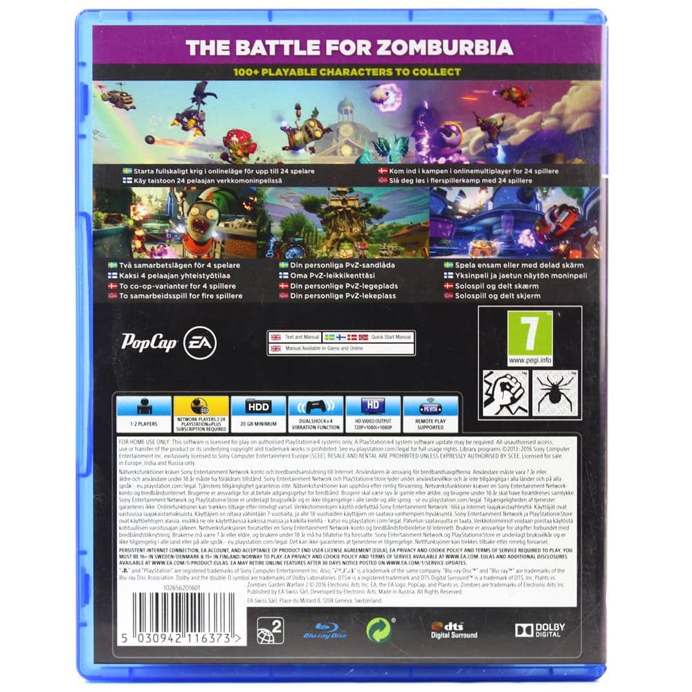 Plants vs. Zombies: Garden Warfare 2 (PS4) - WTS Retro - Køb spillet her