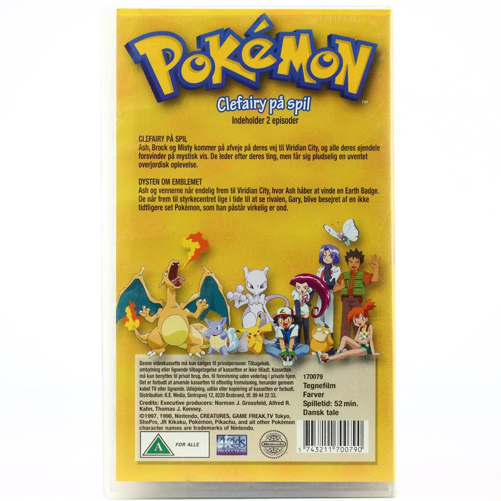 Pokémon Serie II - Nr. 4: Clefairy på spil (VHS) - WTS Retro - Køb ...