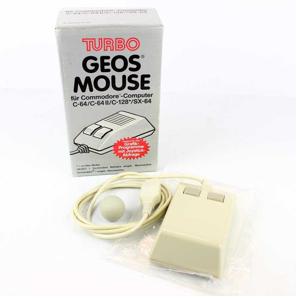Turbo GEOS Mouse til Commodore (Boxed) - WTS Retro