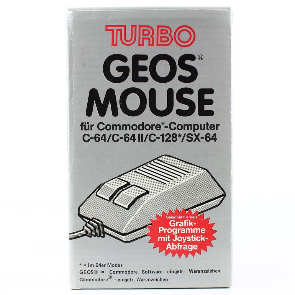 Turbo GEOS Mouse til Commodore (Boxed) - WTS Retro