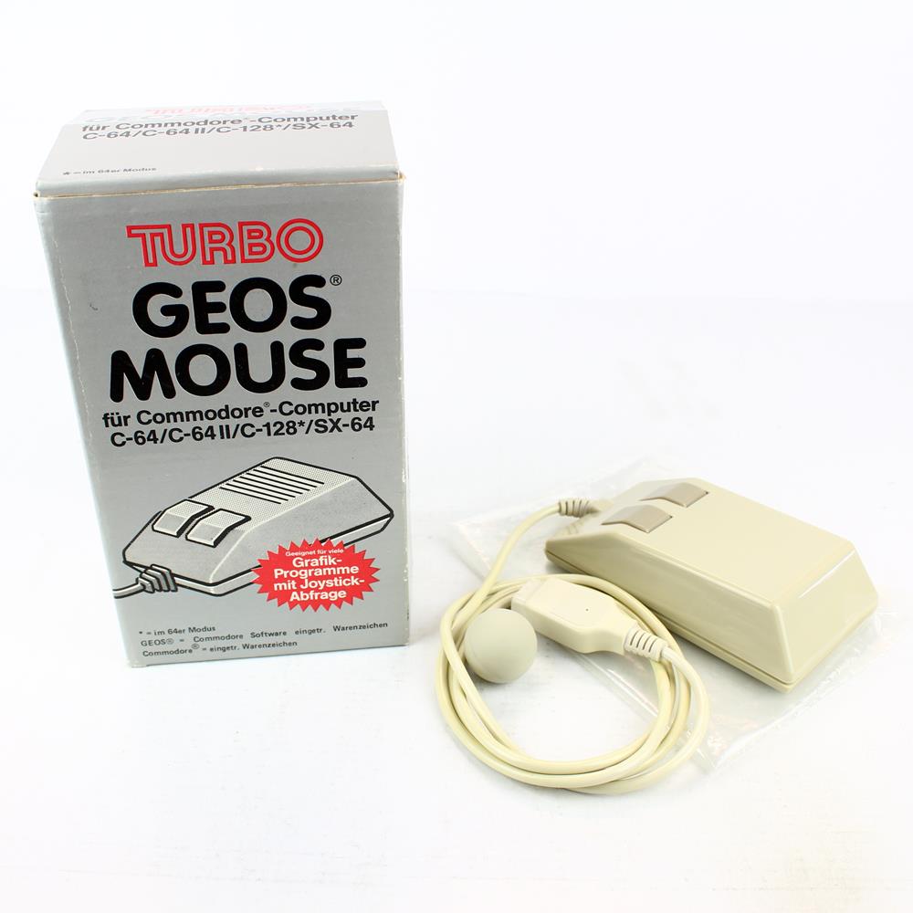 Turbo GEOS Mouse til Commodore (Boxed) - WTS Retro