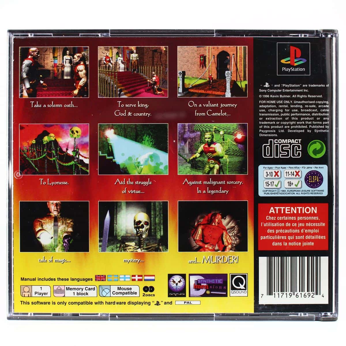 Chronicles of the Sword (PS1) - WTS Retro - Køb spillet her