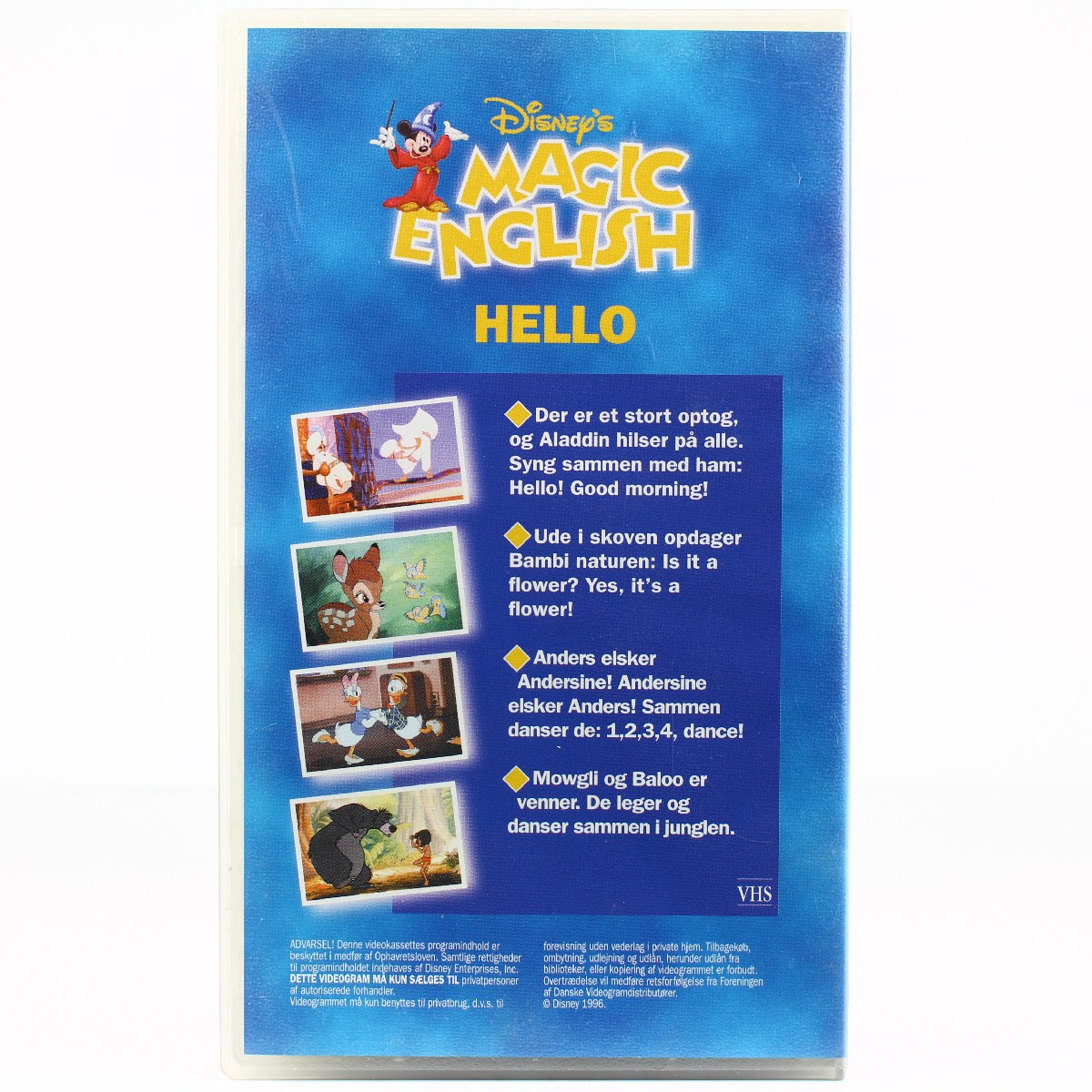 Disneys Magic English 1: Hello (VHS) - WTS Retro - Køb filmen her