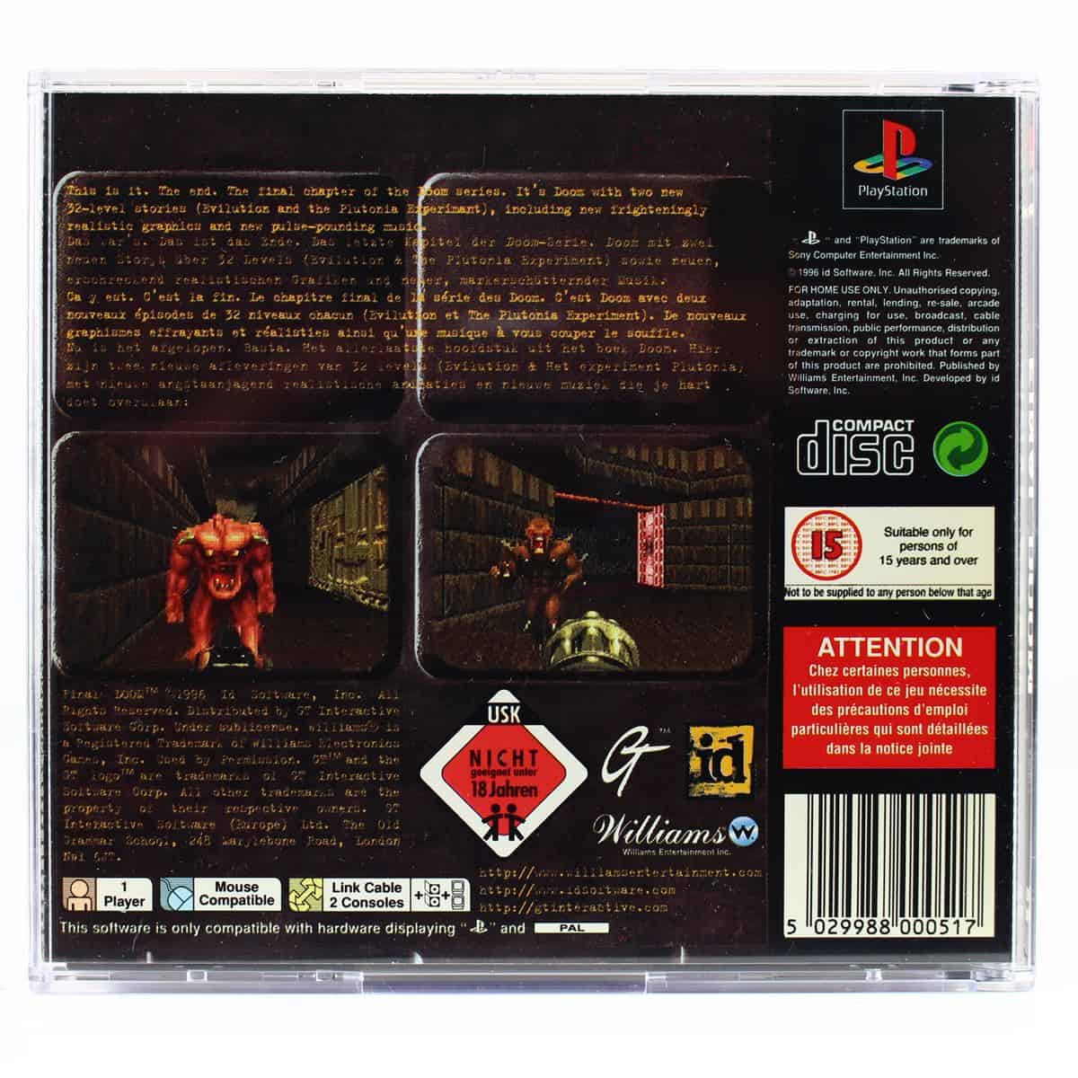 Final Doom (PS1) - WTS Retro - Køb spillet her