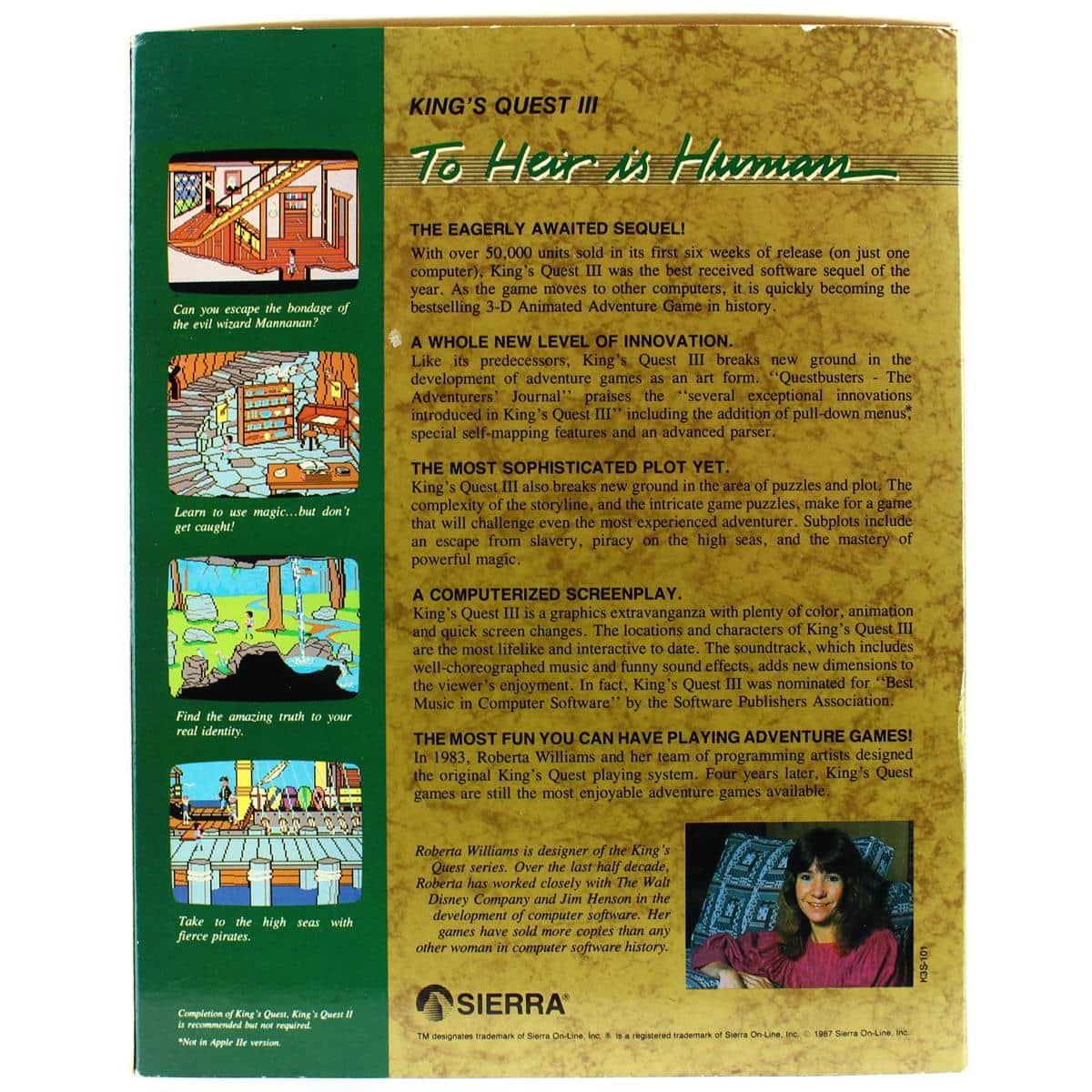 King's Quest III: To Heir is Human (PC Big Box) - WTS Retro - Køb ...