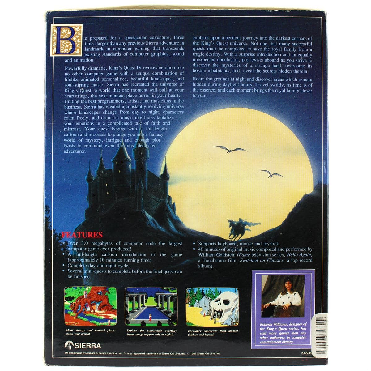 King's Quest IV: The Perils of Rosella (PC Big Box) - WTS Retro - Køb ...