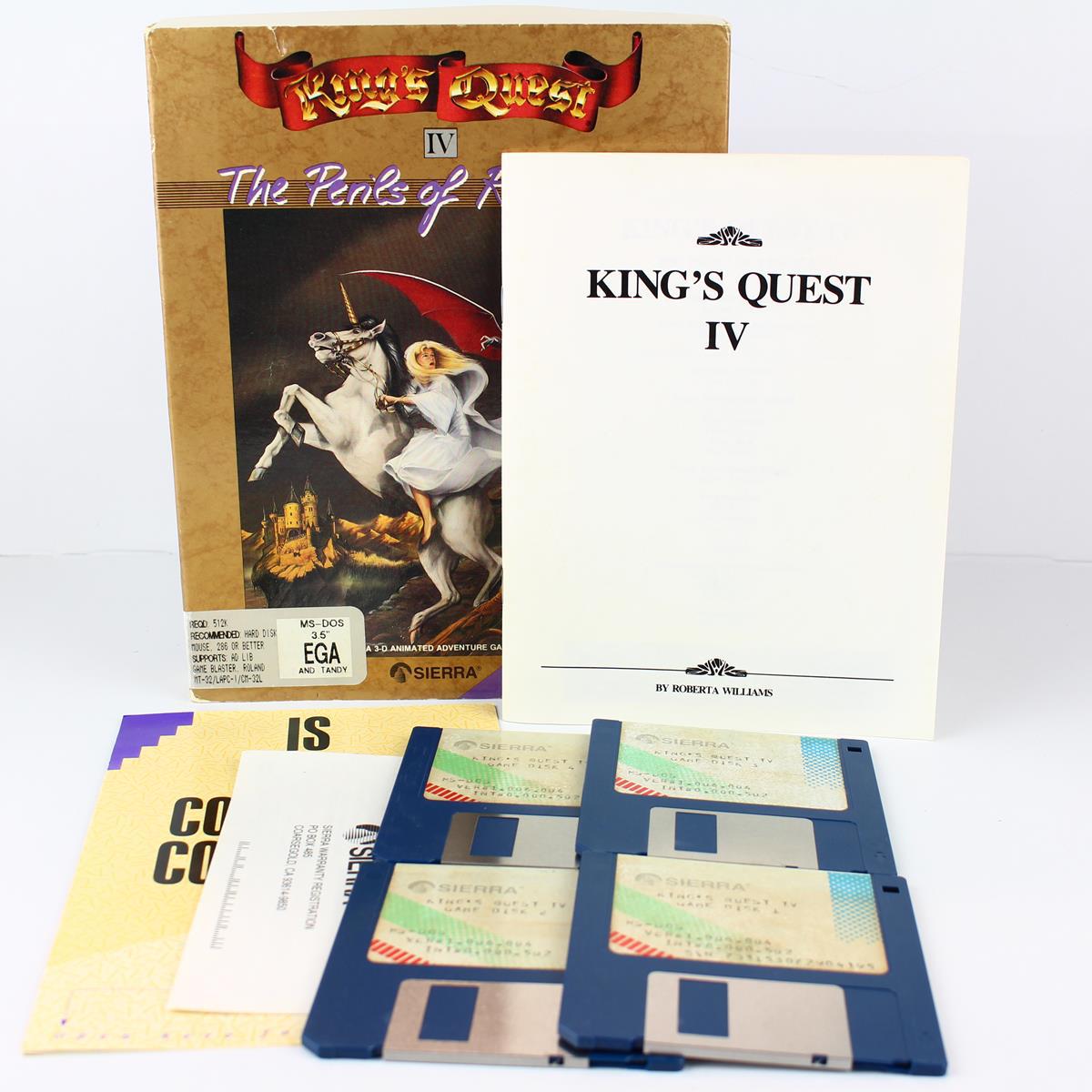 King's Quest IV: The Perils of Rosella (PC Big Box) - WTS Retro - Køb ...
