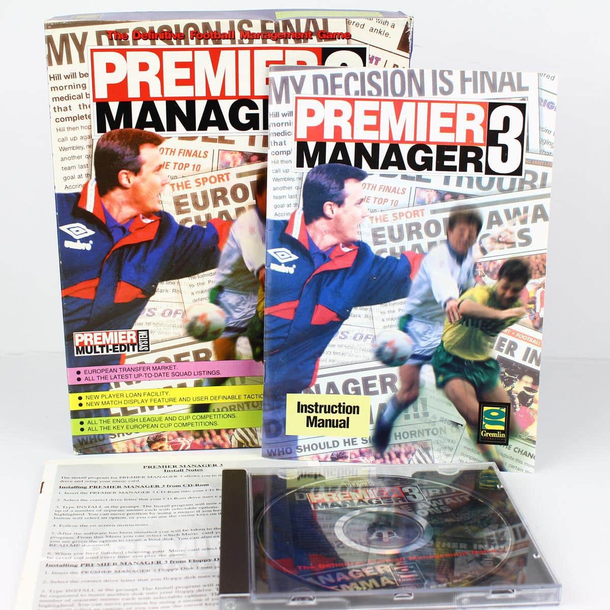 Premier Manager 3 (PC Big Box) - WTS Retro - Køb her